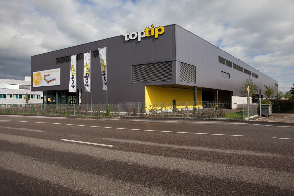 Neubau Fachmarktcenter TopTip - S+B Baumanagement AG