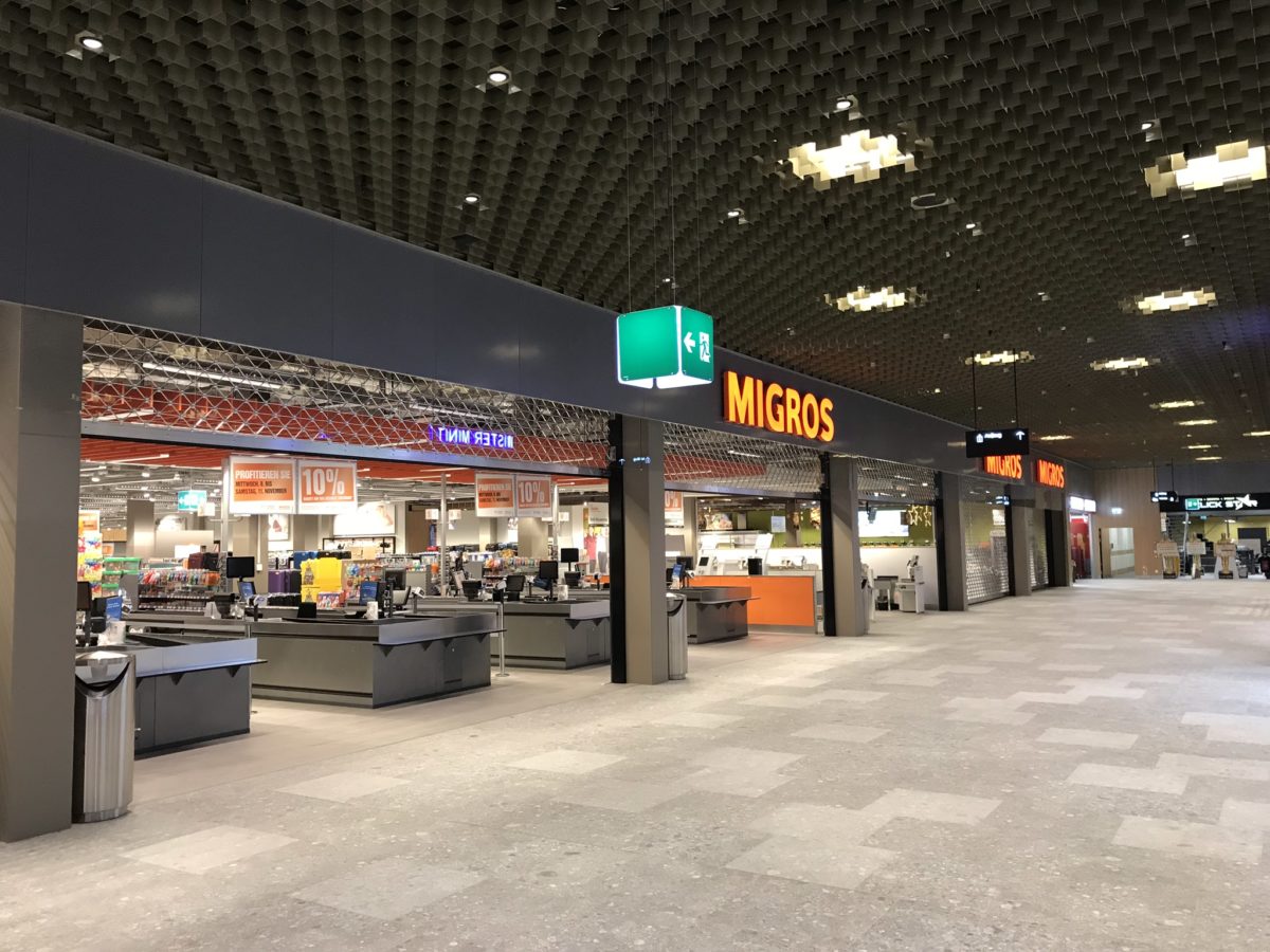 Ausbau Migrosflächen Mall of Switzerland - S+B Baumanagement AG